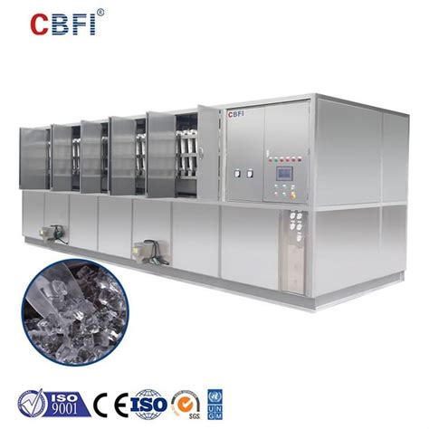 20 Tons Durable Bitzer Compressor Ice Cube Machine With High Output