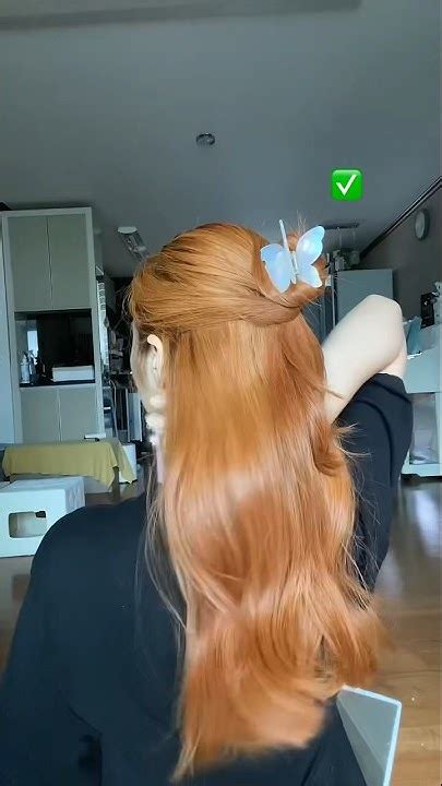 집게핀으로 쉽고 빠르게 머리묶는법 긴머리 반묶음 예쁘게 묶기 Youtube