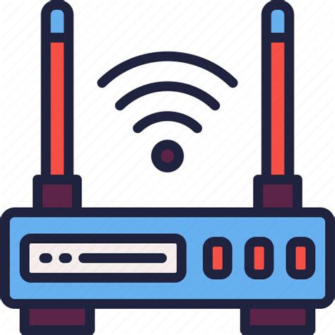 Wifi Router Connection Signal Wireless Icon Download On Iconfinder