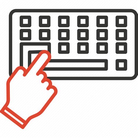 Click Keyboard Keypress Key Keyboard Typing Icon Download On