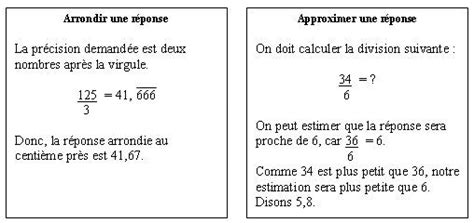 Lapproximation Du Résultat Dune Opération Secondaire Alloprof