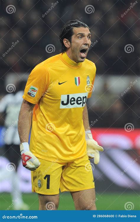 Gianluigi Buffon During The Milan Juventus Championship Match Editorial