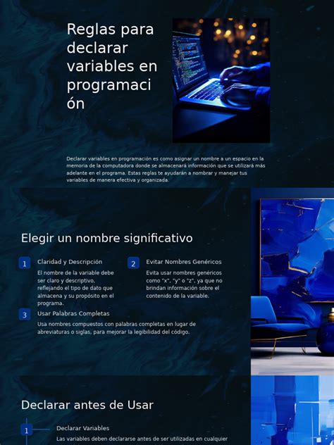 reglas para declarar variables en programacion pdf variable