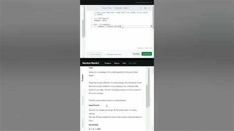 hackerrank python set set add codehacker hackerrankpython