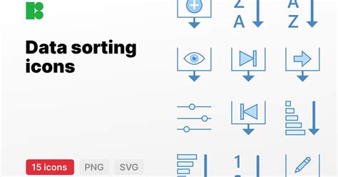Data Sorting Icons Ft Sorting And Date Envato