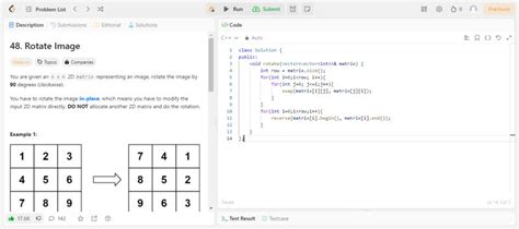 Krushna Kanta Rout On Linkedin Solved Rotate Image Leetcode