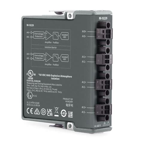 NI Ch V KS S Ch Bit Ch Ch Isolated AI Module Trinergy