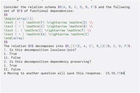 Solved Consider The Relation Schema R A B C D B F Chegg