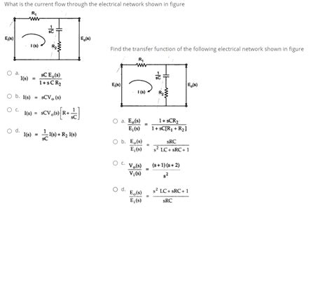 Solved What Is The Current Flow Through The Electrical Chegg Com
