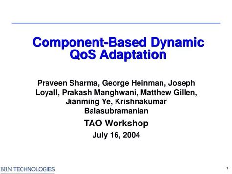 ppt component based dynamic qos adaptation powerpoint presentation