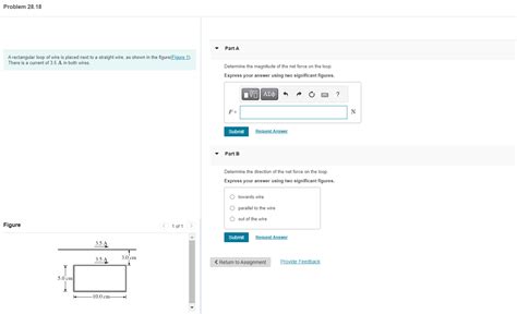 Solved A Rectangular Loop Of Wire Is Placed Next To A Chegg