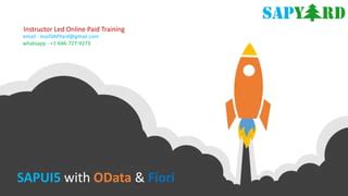 SAPUI5 With OData And SAP Fiori Course Content Pdf