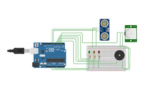 Circuit Design Detection De Presence Tinkercad