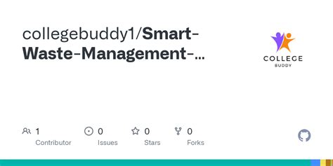 GitHub Collegebuddy Smart Waste Management System Iot Project