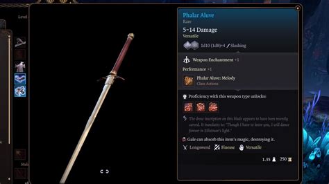 Baldurs Gate 3 How To Get Phalar Aluve Longsword
