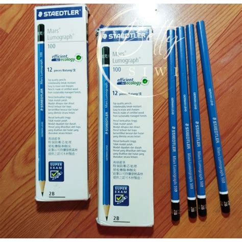 Jual Pensil Staedler 2b Mars Lumograph Shopee Indonesia