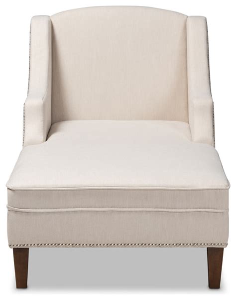 Deon Modern And Contemporary Beige Fabric Upholstered Wenge Brown