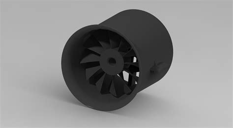 🧸 Edf Turbine 56mm Engine Ducket Fan Jet Engine Rc・ Stl File