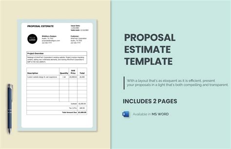 Estimate Proposal Template