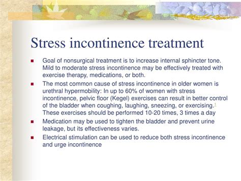 Ppt Urinary Incontinence Powerpoint Presentation Free Download Id