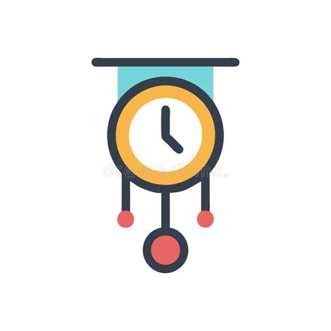 Hanging Pendulum Clock Icon Design Stock Vector Illustration Of