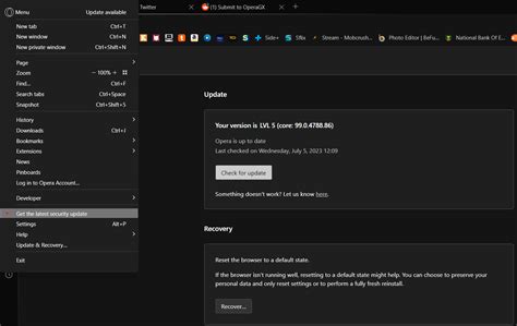 Opera Keeps Asking For Update Meanwhile Its Up To Date R Operagx