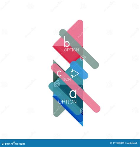 Triangle Data Visualization Design Option Infographic Layout Stock Vector Illustration Of