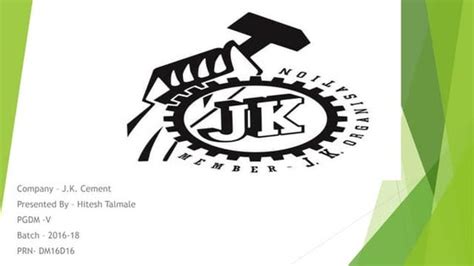 Jk Cement Company Analysis Ppt