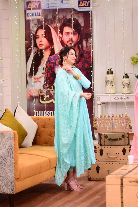 Actor Ali Abbas And Ramsha Khan Pictures From Nida Yasir Morning Show