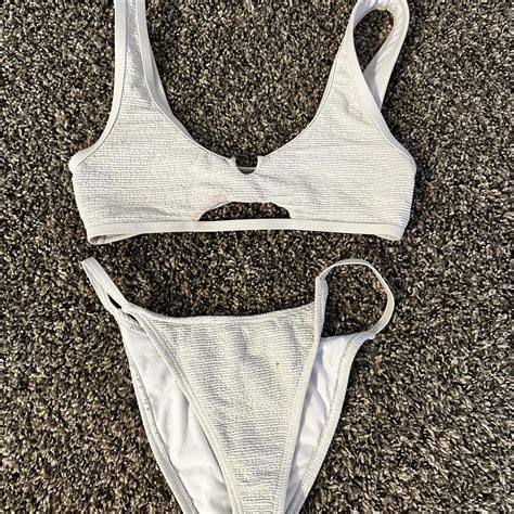 White Swimsuit From Tillys Worn Once Didnt Fit Depop