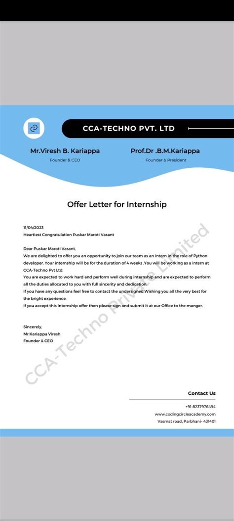 Maroti Puskar On Linkedin I Get The Offer Letter From Coding Circle