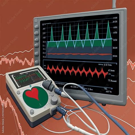 Cardiopulmonary Monitoring And Hemodynamic Monitoring Cardiology Generated In Ai Stock