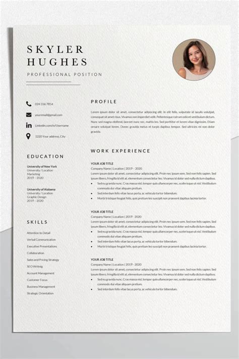 Resume Design Template Basic Cv Template Word Sales Executive Resume Cv