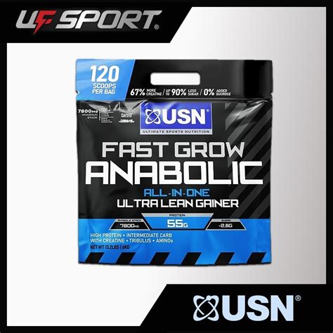 Usn Fast Grow Anabolic Lean Mass Gainer6kg Shopee Malaysia
