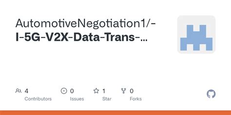 github automotivenegotiation1 i 5g v2x data trans simulator