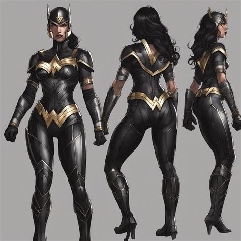 Black Armored Wonder Woman Suit By Danielkaranch91 On Deviantart