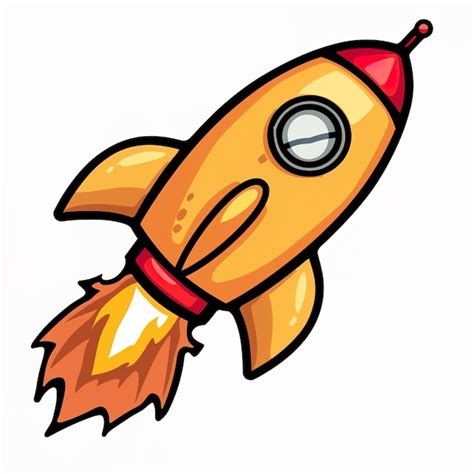 Premium Photo Cartoon Rocket