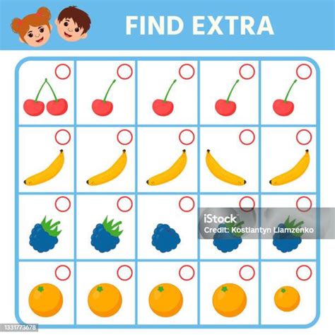 유치원 아이들을위한 교육 논리 게임 시퀀스 행에서 추가 개체를 찾습니다 개발에 대한 스톡 벡터 아트 및 기타 이미지 개발 건강한 생활방식 검색 Istock