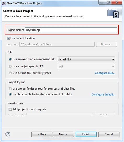 eclipse สร้าง java gui application ด้วยโปรแกรม eclipse ide แบบง่าย ๆ