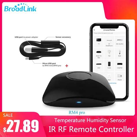☃broadlink Rm4 Pro Hts2 Version Wireless Universal Remote Hub With