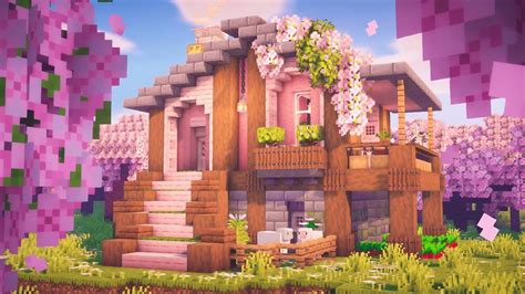 Gorgeous Pink House Design Ideas In Minecraft Tbm Thebestmods