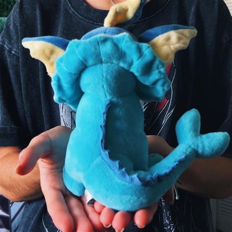 Vaporeon Plushie 💙 Pokemon Vaporeon Pokemonplush Depop