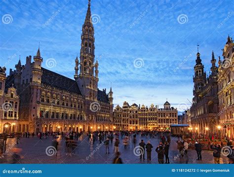 The Grand Place Grote Markt Is The Central Square Of Medieval Brussels