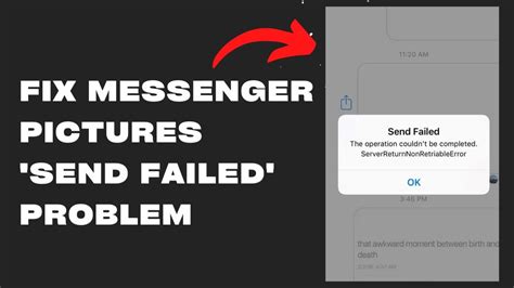 easy ways to fix fb messenger pictures sending fail youtube