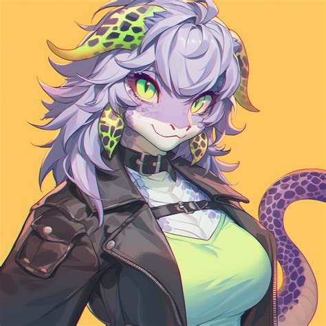 Anthromorphic Snake Furry Art Niji 6 Furryai