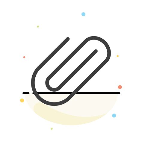 Attachment Binder Clip Paper Abstract Flat Color Icon Template 18024387 Vector Art At Vecteezy