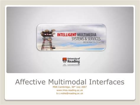 Ppt Affective Multimodal Interfaces Powerpoint Presentation Free Download Id2127261