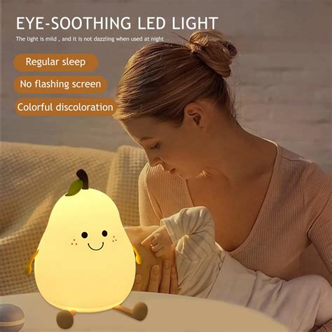 Led 야간 조명 배 모양의 충전식배터리 다채로운 디밍 터치 실리콘 테이블 램프 머리맡 장식 조명 아이 선물 Hello