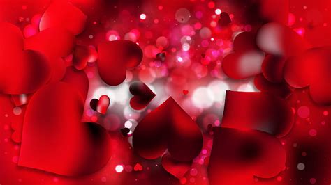 빨간색과 검은 색 발렌타인 배경 Ai Eps Uidownload