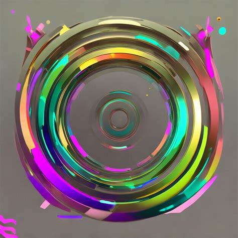 Premium Photo Futuristic Colorful Shape 3d Render Background